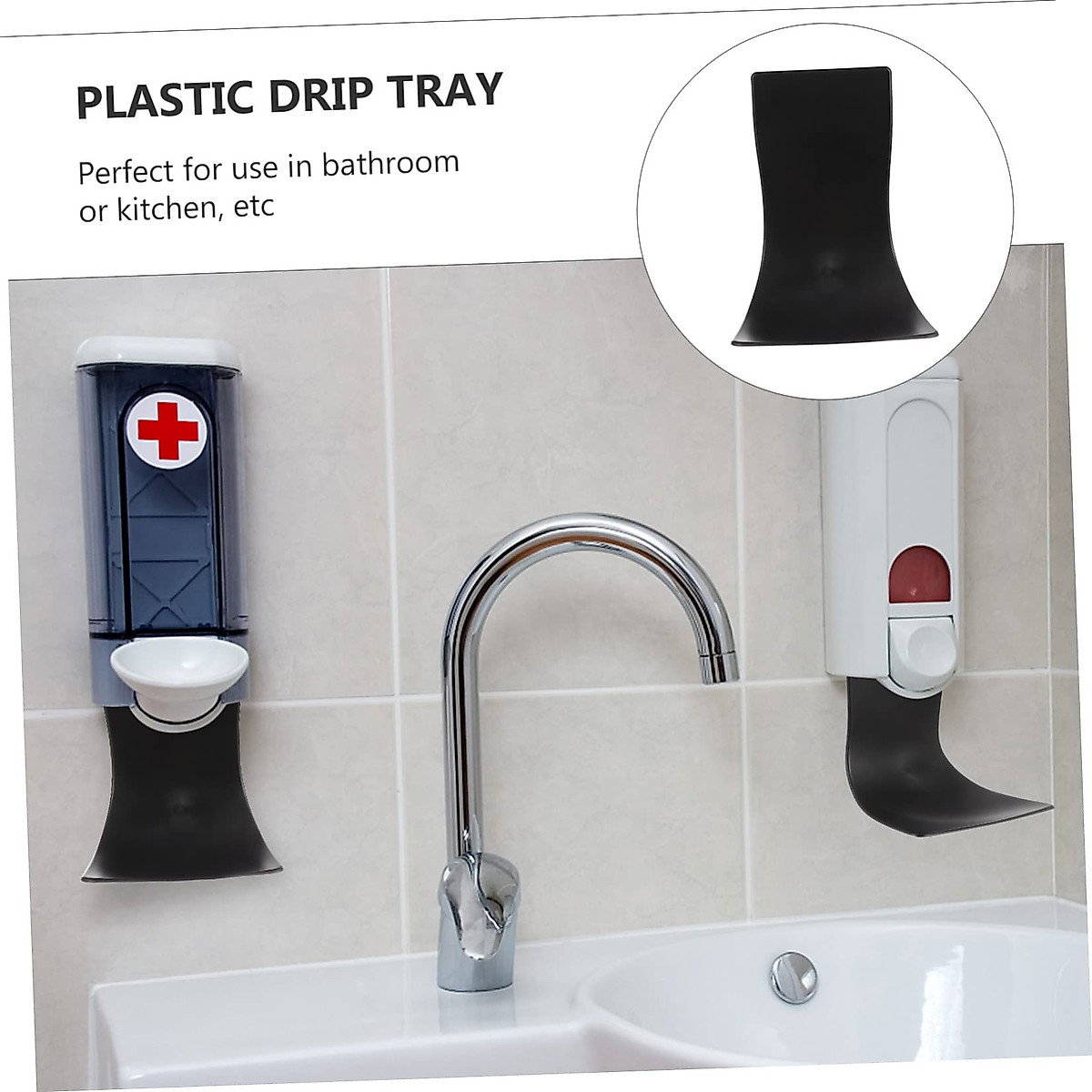 Alipis 7 pcs Water Tray Bathroom Drip Tray Foam Drip Tray Electric soap Dispenser Catch Tray Dispenser Stand Plastic to go containers Soap Dispenser Tray for Home Leakproof Fluid Spray