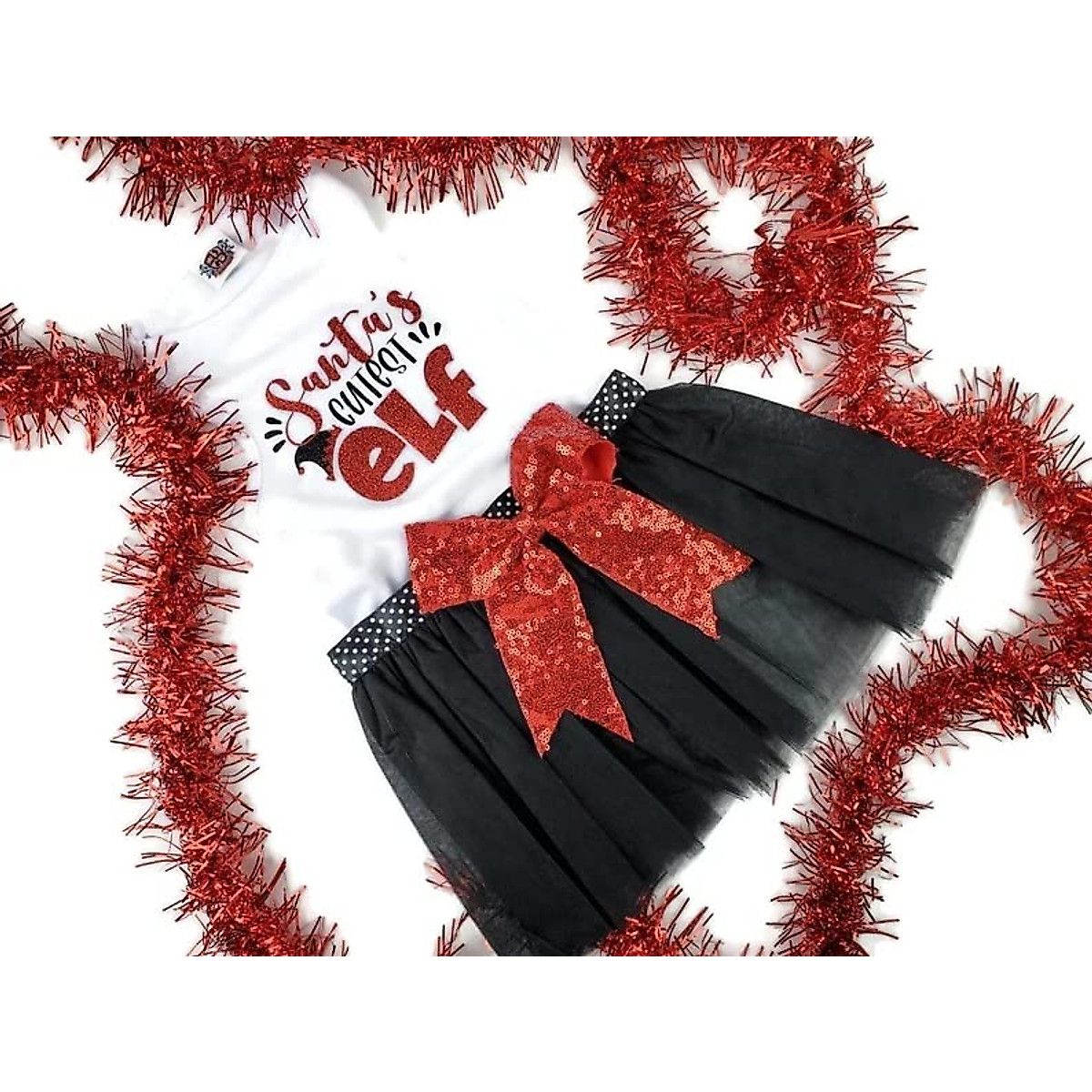 Santa's Cutest Elf Dog Costume, Dog Christmas Costume, Dog Christmas Outfit, Christmas Elf Dog Shirt, Clothes for Dogs (XL 20-28 lbs)