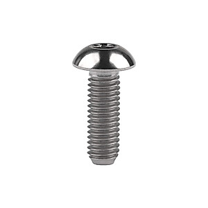 Wanyifa Titanium Ti Water Bottle Cage M5x8 10 12 15mm Bolt Button Head Allen Key Screws Pack of 10 (Silver, M5x15mm)