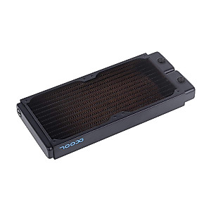 Alphacool NexXxos ST30 Full Copper 240mm Radiator V.2, 120mm x 2, Dual Fan, Black