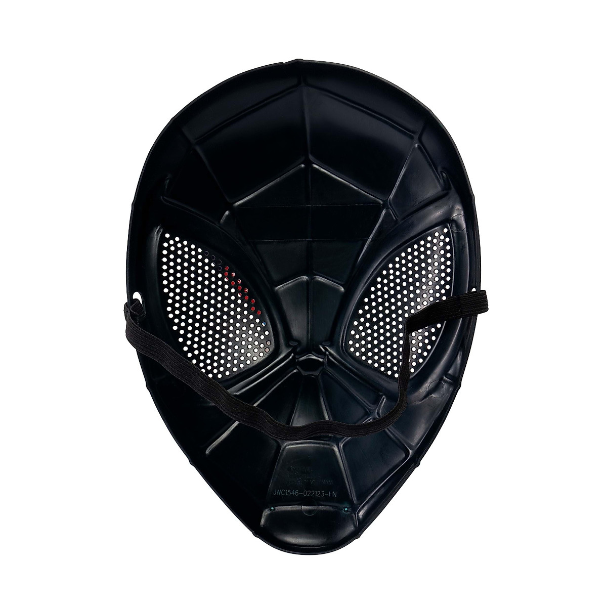 Jazwares Marvel Youth Miles Morales Mask - 3D Plastic Mask with Elastic Strap Standard Black