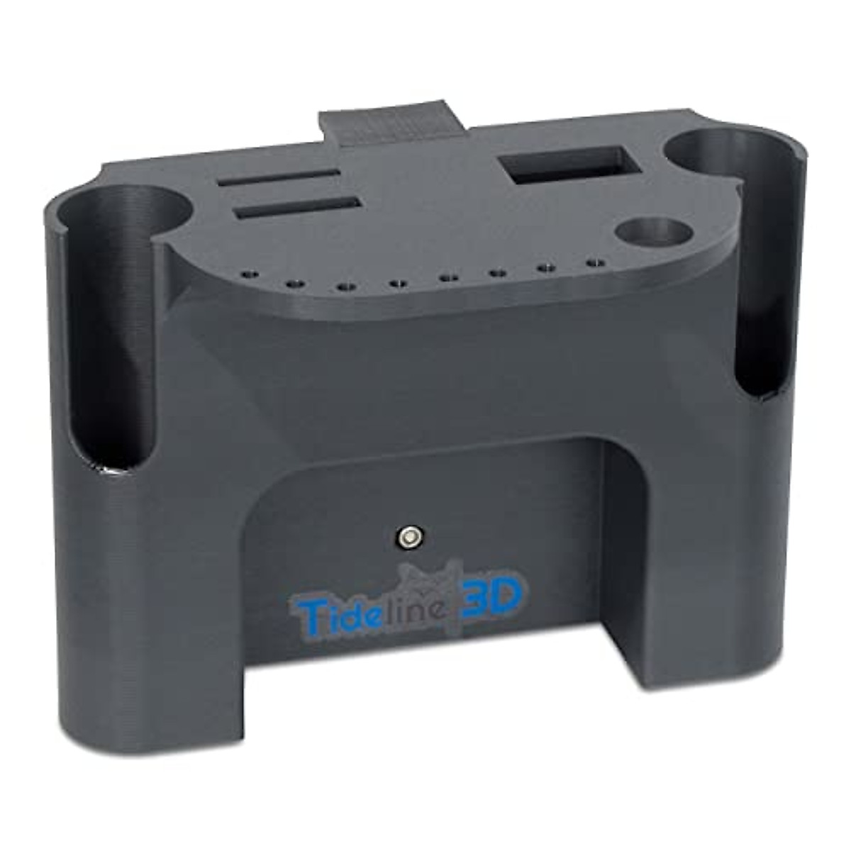 Tideline3D Fishing Rod Holder Compatible with YETI LoadOut Bucket (Dark Gray)