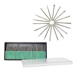 PHYHOO Diamond Burr Bits 2.35MM Diamond Drill Bit Glass Small Pipe Deburring Rotary Tool Accessories 90 Pieces