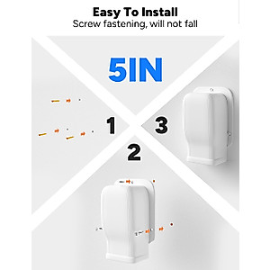 Toutgood 5'' Entry Wall Cover Line Set Cover Kit Accessories for Ductless Air Conditioners and Heat Pumps, PP Decorative Upgraded UV-Proof Strong& Durability