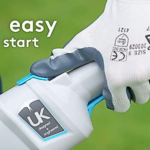 2x40V Cordless String Trimmers Kit Lightweight Grass Trimmer & Edger Weed Trimmer Alu Foldable Shaft for Garden, Including 6 Spare Blades, 2pc Battery & 1pc Charger