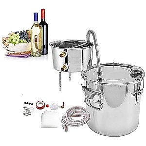 BEAMNOVA 22L 5.81 Gal Oil Still Kit, Stainless Steel Home Build-in Thermometer…