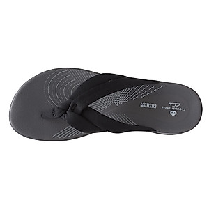 Clarks Women's Arla Kaylie Flip-Flop, Black, 5
