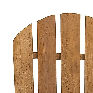 Safavieh PAT7042A Outdoor Collection Brizio Teak Rocking Adirondack Chair, Natural