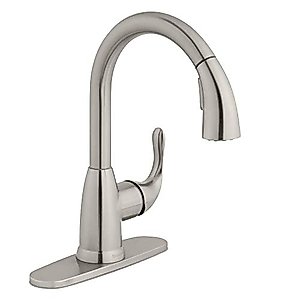 Glacier Bay HD67496-1008D2 Dylan Single-Handle Pull-Down Sprayer Kitchen Faucet in Stainless Steel