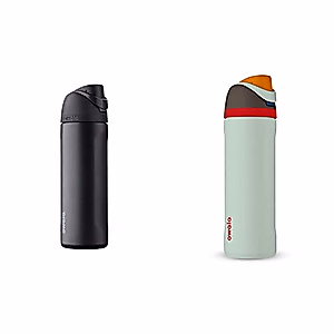 Owala FreeSip Insulated Stainless Steel Water Bottle with Straw & FreeSip Insulated Stainless Steel Water Bottle with Straw for Sports and Travel, BPA-Free, 24-Ounce, Boneyard