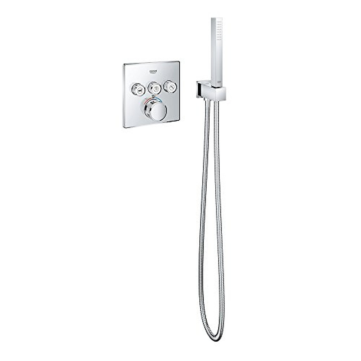 GROHE 29142000 Grohtherm Smart Thermostatic Trim With Control Module, Starlight Chrome