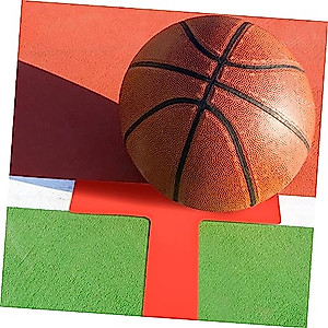 Kisangel 2pcs Stadium Landmark Sticker Labels Non Skid Rug Outdoor Sign Sports Supplies Tennis Basketball Court Stencil Kit for Concrete Marker Tray for Outdoor Sit Marker Tennis Court Line