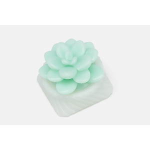 Capsmiths Succulent Artisan Keycap - Echeveria - MX Mechanical Gaming Keyboards (Purple)