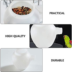 Balacoo 15pcs Plastic Birdcage Bird Feeder Food Dish Cage Parakeet Food Bowl Parrot Feeders Water Bowls Cockatiel Drinking Bowls for Parrot Parakeet Cockatiel Bird