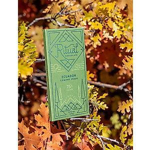 Ritual Dark Chocolate Bar, Ecuador 75% Cacao, Notes of Graham Cracker, Honey & Fudge, 2.12 oz