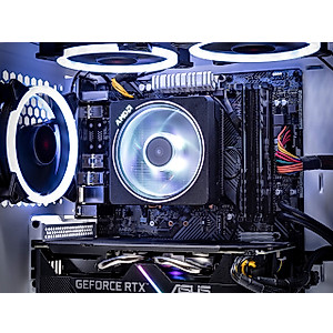 SkyTech Archangel 3.0 Gaming Computer PC Desktop - Ryzen 5 3600 6-Core 3.6GHz, RTX 2060 6G, 1TB SSD, 16GB DDR4 3000, RGB Fans, AC WiFi, Windows 10 Home 64-bit, White