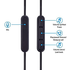 Sqrgreat QC 3 Replacement Cable for Bose QuietComfort 3 QC3 Gaming Headset with Mic and Volume Control, 3.9Ft /1.2M