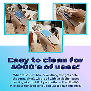 Flipstik 2.0 Foldable Adhesive Phone Mount – Sticks to Any Flat Surface – Hands Free Selfies, Videos, Car Mount, Phone Stand, Travel Accessory – Sticky Phone Mount | Sentiment Calm