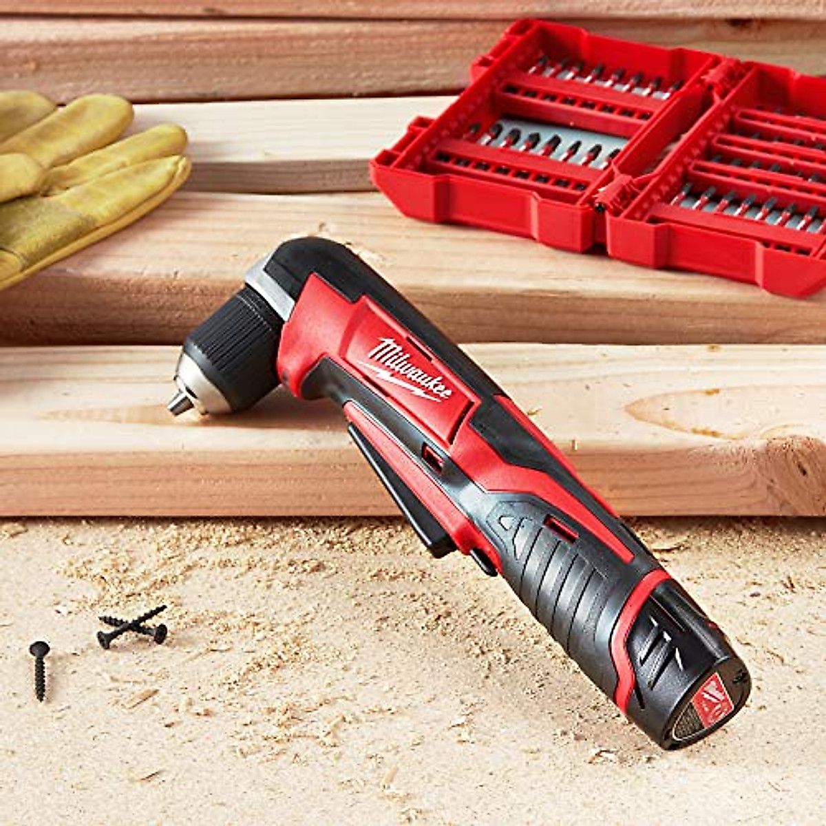 Milwaukee 2415-20 M12 12-Volt Lithium-Ion Cordless Right Angle Drill, 3/4 In, Bare Tool, Medium