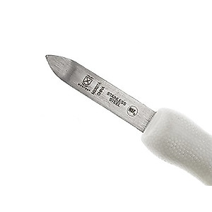 Mercer Culinary Bent Tip Oyster Knife with Poly Handle, 2-3/4 Inch, White