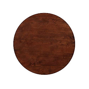 Convenience Concepts American Heritage Round Coffee Table with Shelf, Espresso