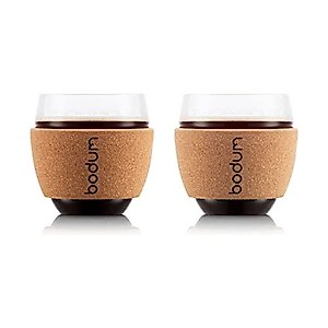 Bodum 11185-109s Glass, 300 ml, Cork, 8 cm, transparent, set of 2