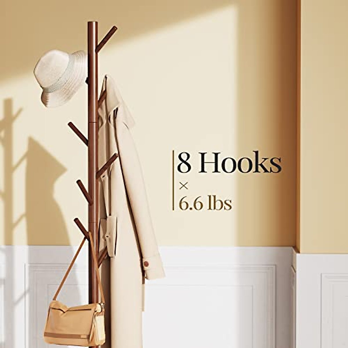 Pipishell Coat Rack and 5 Tier Bookshelf
