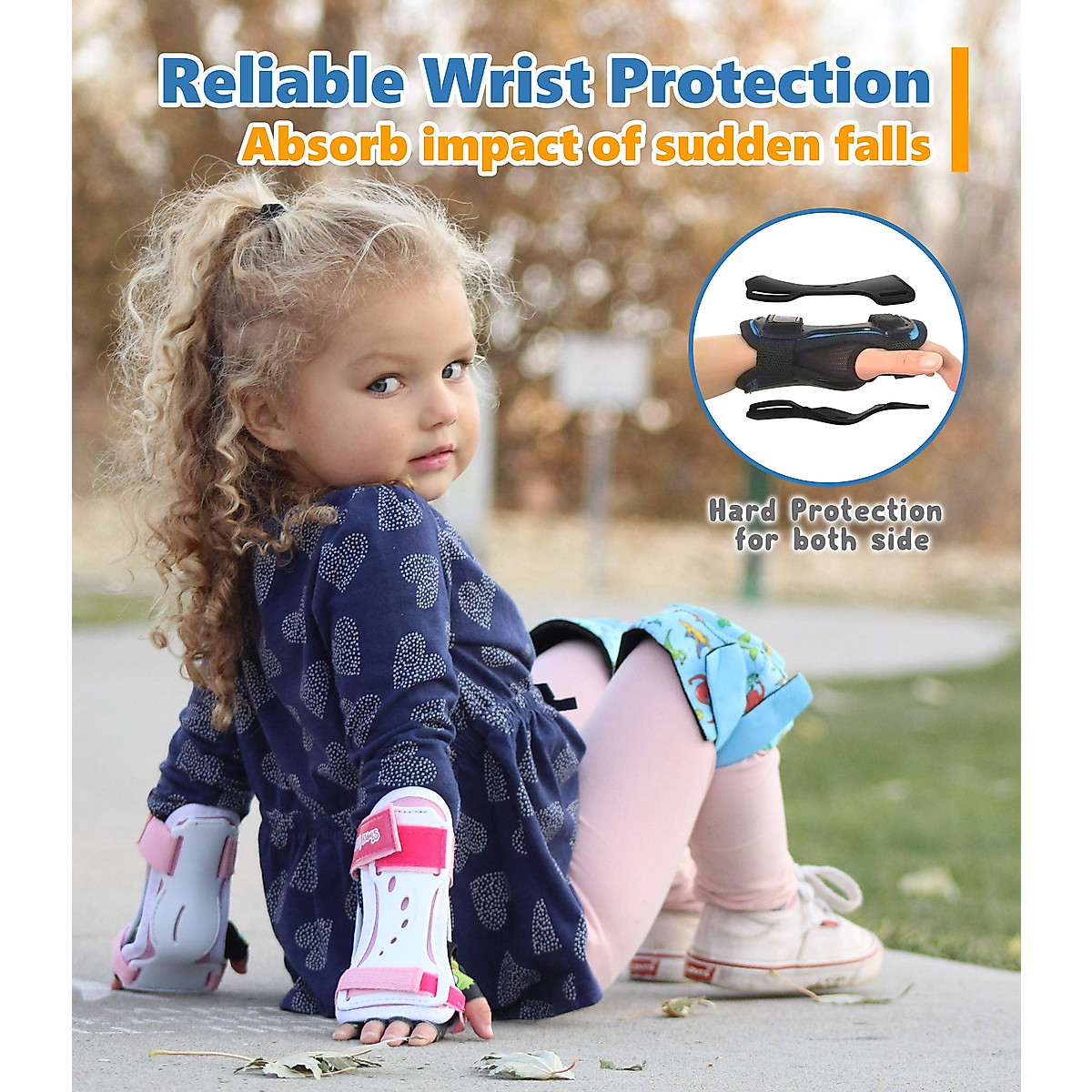 Kids Wrist Guards Kids Toddler Wrist Guards Wristsavers for Bike Skateboarding Roller Skating Snowboarding for Children Youth Girl Boy - Wrist Support Protective Gear Wrist Pads