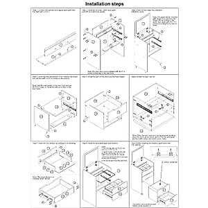 Vanity Desk & Nightstand Combo - Flip Top Mirror, 3 Drawers, Bright LED Lights, and Cushioned Stool