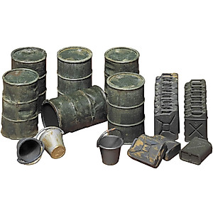 Tamiya Models Oil Drums/Jerry Cans/Buckets