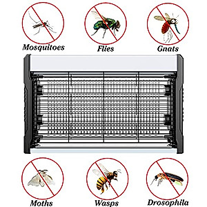 Neijiaer Bug Zapper 3200V Electric Mosquito Zapper Outdoor Fly Zapper Indoor with Hanging Function USB-Powered Mosquito Killer with Removable Tray Insect Killer with Light Trap for Fly Gnat Moth