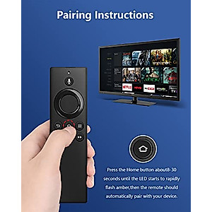 2nd Gen DR49WK B PE59CV Replacement Voice Remote for Amazon Fire TV Stick (2nd Gen/3rd Gen/Lite/4K) Fire TV Cube (1st Gen/2nd Gen, and Later) Fire TV (3rd Gen, Pendant Design)