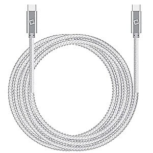Dual USB-C/PD 60W Fast Charging Cord Compatible with vivo V20 2021 Plus 5Gbps Data Transfer for Power Delivery Hi Capacity Charging (Black)
