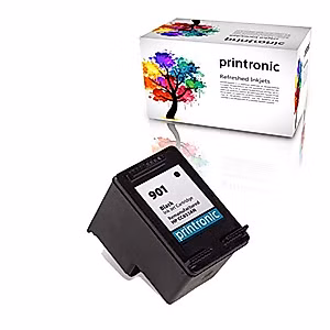 Printronic Remanufactured Ink Cartridge Replacement for HP 901 Black for Officejet 4500 J4525 J4535 J4540 J4550 J4580 J4585 J4640 J4660 J4680 (1 Black)