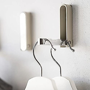 New KLYKET Folding Hook, Aluminium Beige 3 Pack Coat Clothes Hanger