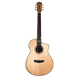Washburn Bella Tono 6 String Acoustic-Electric Guitar, Right, Gloss Natural (BTSC56SCE-D)