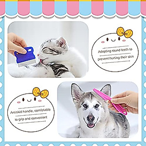 Rabbit Grooming Kit, Rabbit Brush for Shedding with Bunny Nail Clipper, Rabbit Nail Trimmers with Pet Combs for Hamster Guinea Pig Ferret by KALAMANDA(6 Pack)