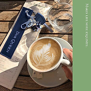 DOR QUEEN Dazzling Enamel Dog Keychain - Yellow Labrador Retriever,D Mini Handcrafted Metallic Charm,Perfect for Families & Kids Adults!