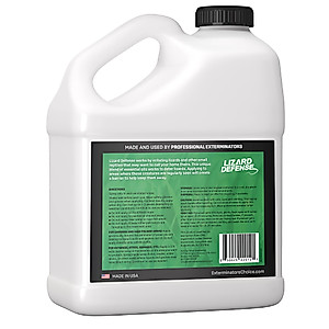 Exterminators Choice - Lizard Defense Repellent Spray - Non-Toxic Deterrent for Pest Control - Repels Lizards and Geckos - Easy to Use - Safe for Kids and Pets (1 Gallon)