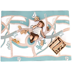 The Shwally PlayMat - Soft Baby Play Mat - Reversible Foam Floor Mat - Waterproof, Wipe-Clean, Durable, Non-Toxic and Hypoallergenic - Large (6.5' X 4.5') (Enya)