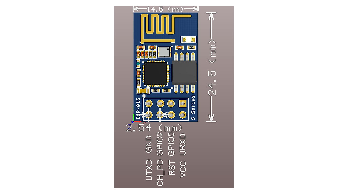 DIYmall ESP8266 ESP-01S WiFi Serial Transceiver Module with 4MB Flash ...