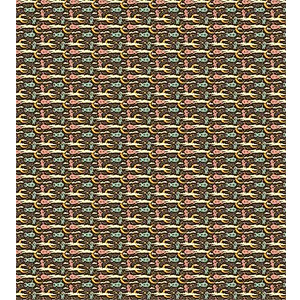 Ambesonne Adventure Cartoon Duvet Cover Sets, Dreams Concept with Moons Clouds and Astronauts and Submarines, Bedding Set with 2 Duvet Covers & 4 Pillowcases, 2 Pack King Size, Multicolor