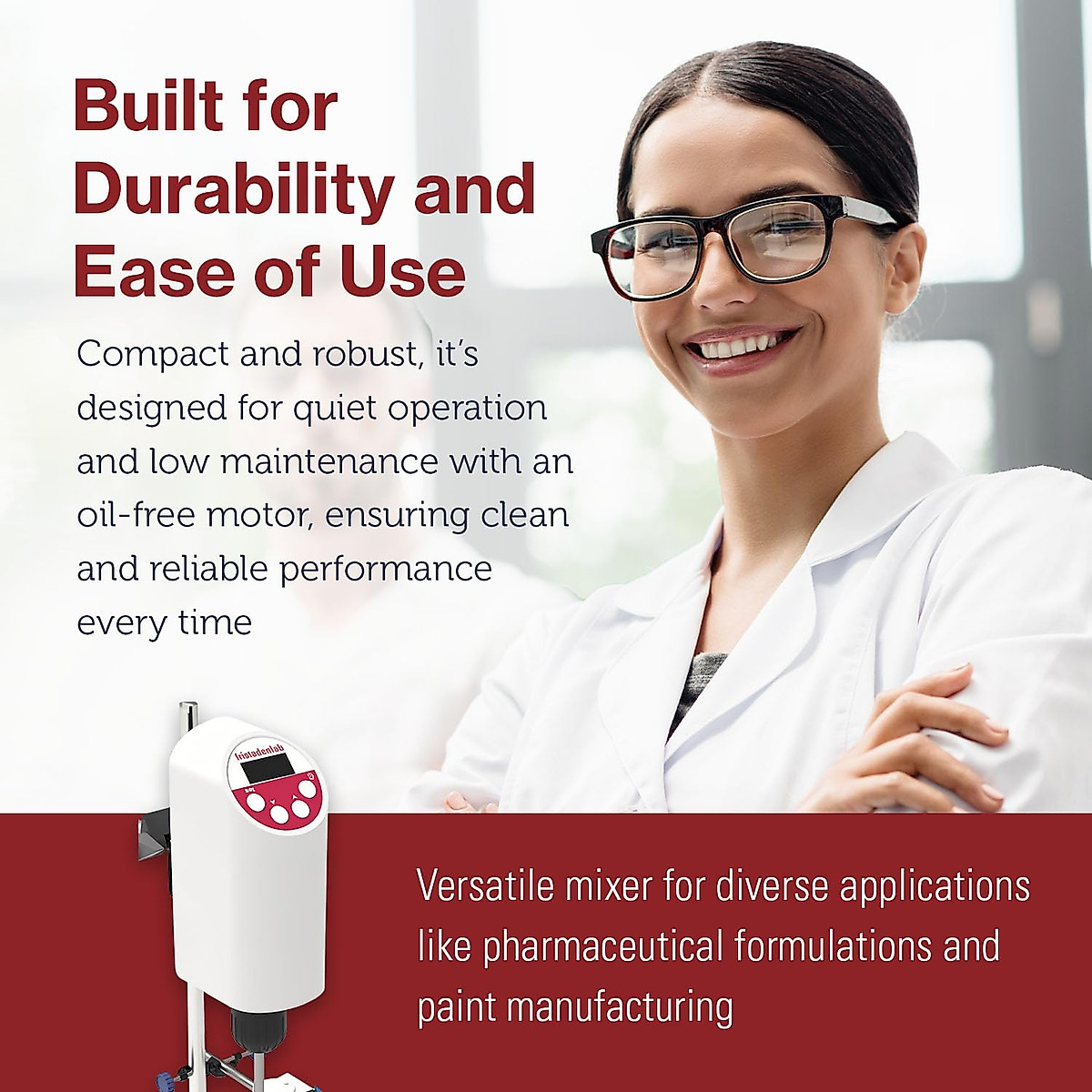 Fristaden Lab Overhead Stirrer | Digital | Most Powerful Lab Mixer In Its Class | 20 L Capacity | USA Company