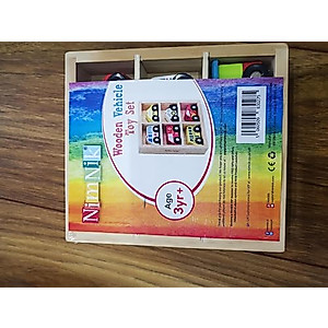 NIMNIK Wooden Cars for Toddlers Bus Engine Emergency Vehicles | Small Cars, Mini Transportation Vehicles | Educational Toy for Early Learning for 3-10 Year Olds