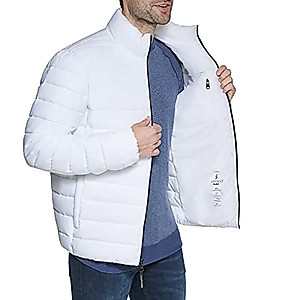 Calvin Klein Men's Classic Packable Down Jacket, White, XX-Large