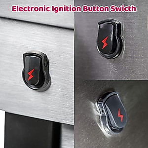 Uniflasy Grill Igniter Kit,Electronic Ignition Module and Switch Button with Wires for Charbroil Ignitor, Replacement for CharBroil Ignition Systems and Most CharBroil Gas Grills,5 Outlets