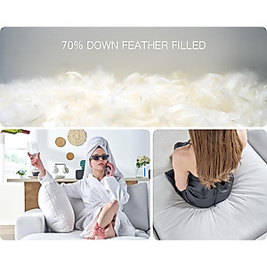 PaPaJet Modular Sectional Sofa, 114 Inches Oversized Down Filled Sectional Sofa, 4 Seats L Shaped Comfy Couch with Chaise, Ottoman, Could Sofa for Living Room, White Linen Couch Set