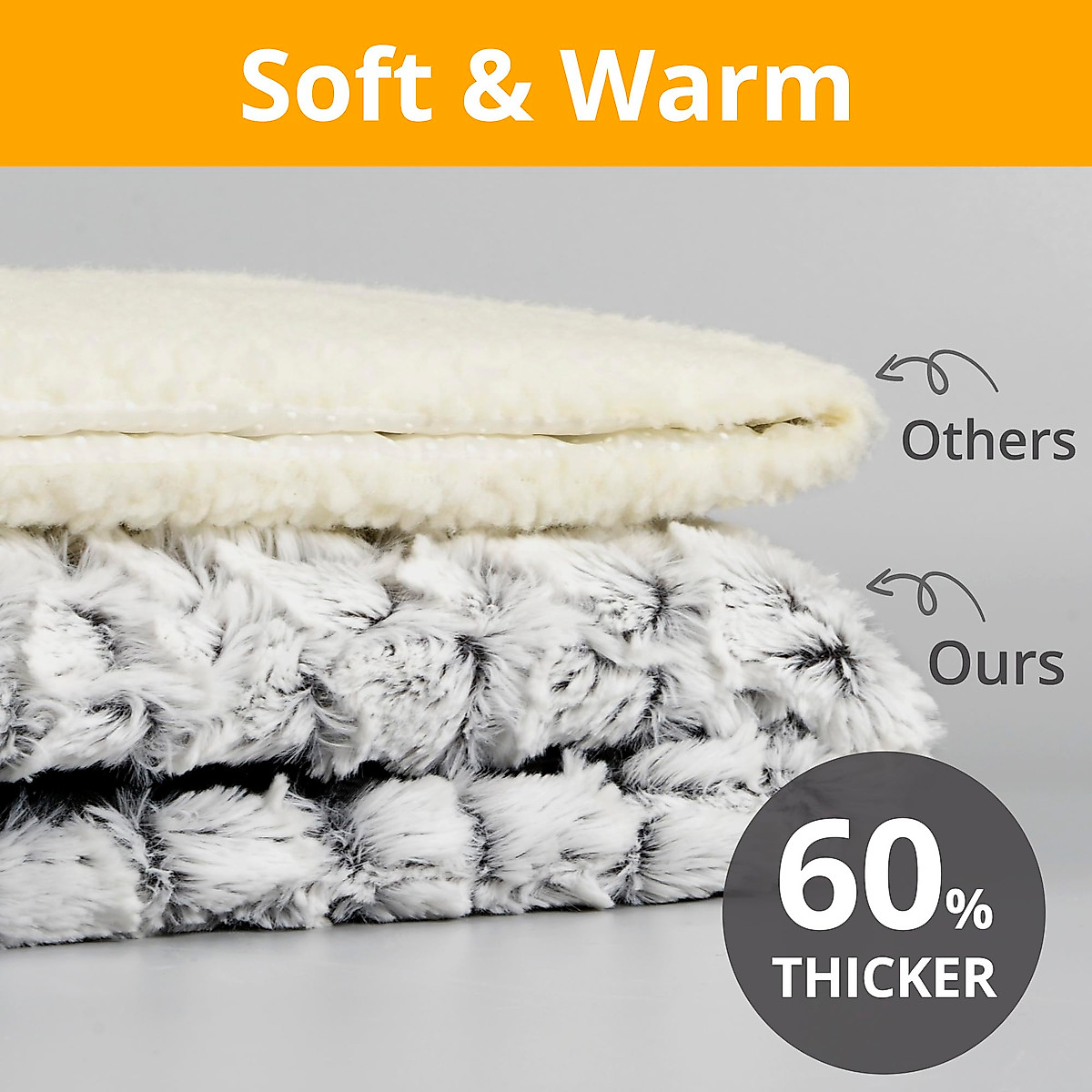 Petace Self Warming Cat Bed, 24" x 18" Ultra Soft Cat Dog Pet Heating Pad for Indoor Outdoor, Non-Slip Heated Cat Mat Thermal Blanket