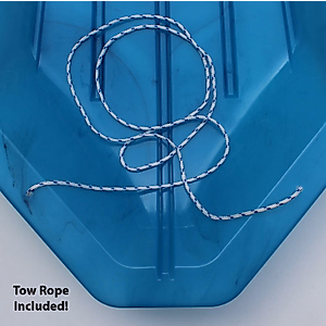 Flexible Flyer Slalom Master Steerable Snow Sled. Plastic Sno Slider Bobsled (48 x 26 x 4 inches)