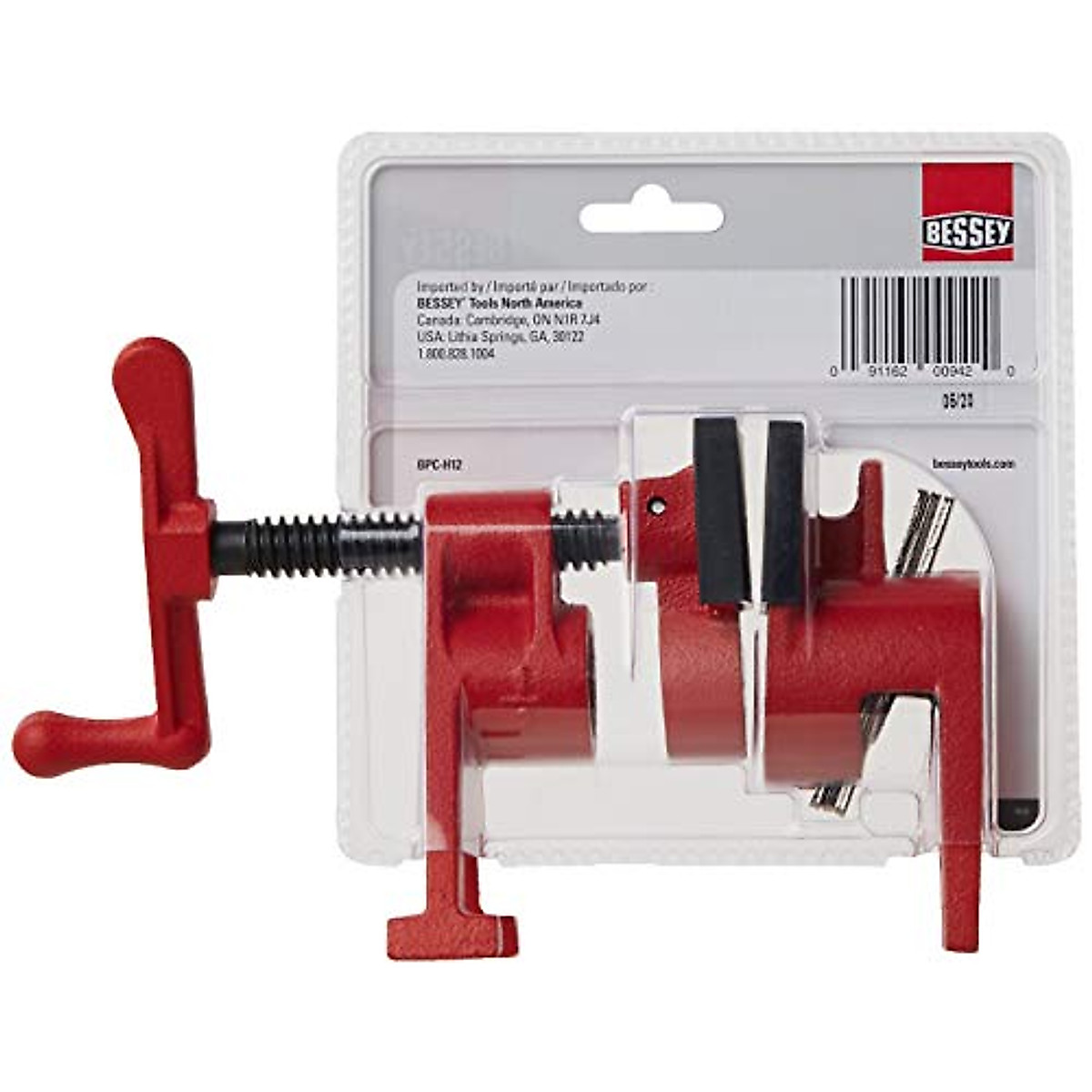 BESSEY BPC-H12, 1/2 In. H Style Pipe Clamps - Incredibly Versatile, Easy To Assemble, Indespensable Workshop Clamp For Woodworking, Carpentry, Home Improvement, and DIY Projects